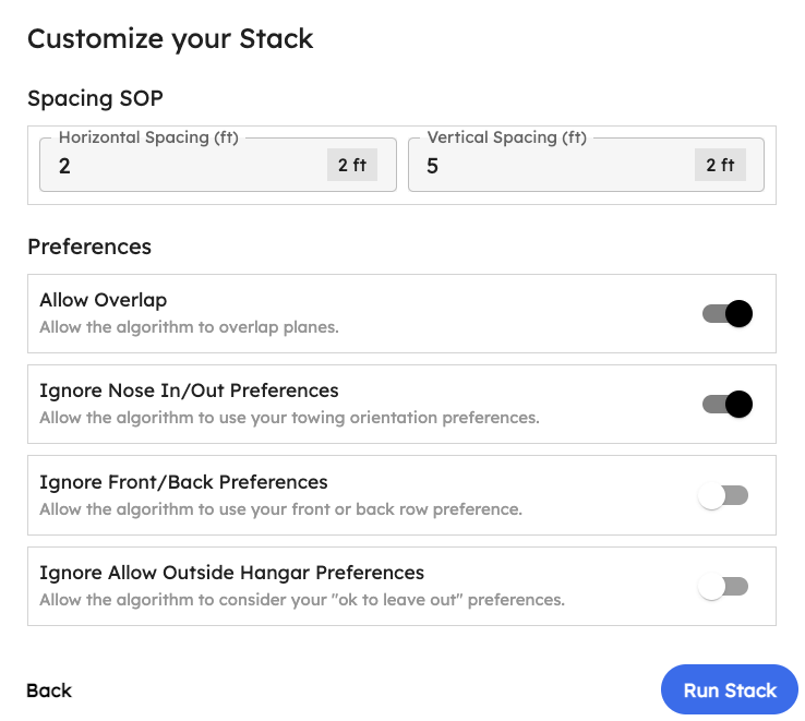 AirPlx | Automatic stacking layouts to optimize your hangars